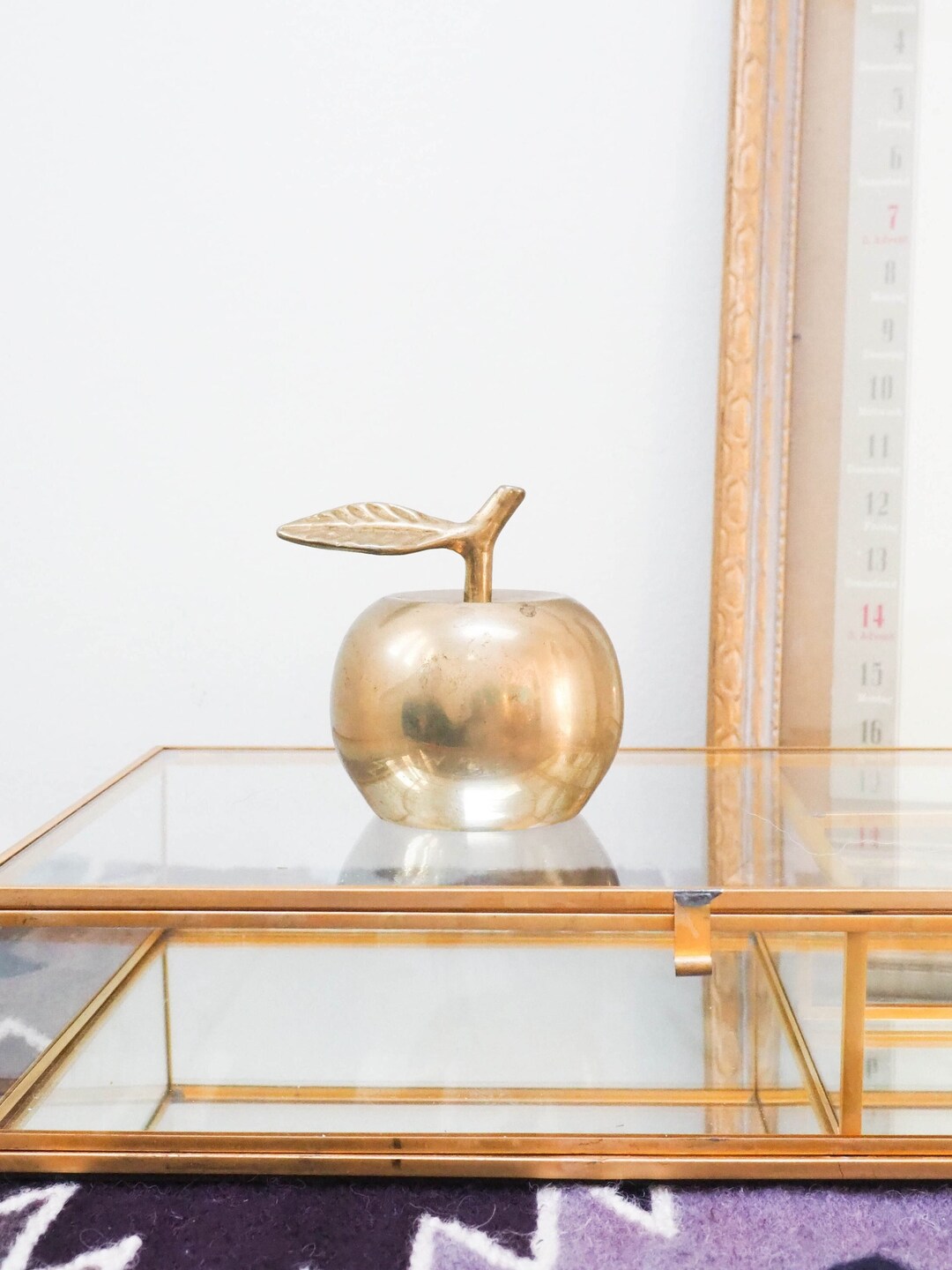 Brass Apple Bell - Vtg Brass Bell - Antique Brass Figurine - Gift for ...