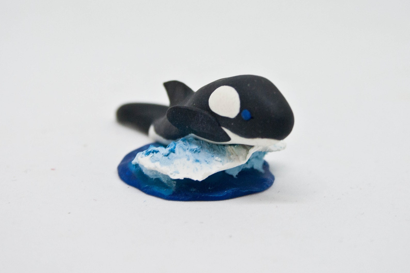 Killer Whale Polymer Clay Figurine Orca Whale 90s FIMO | Etsy