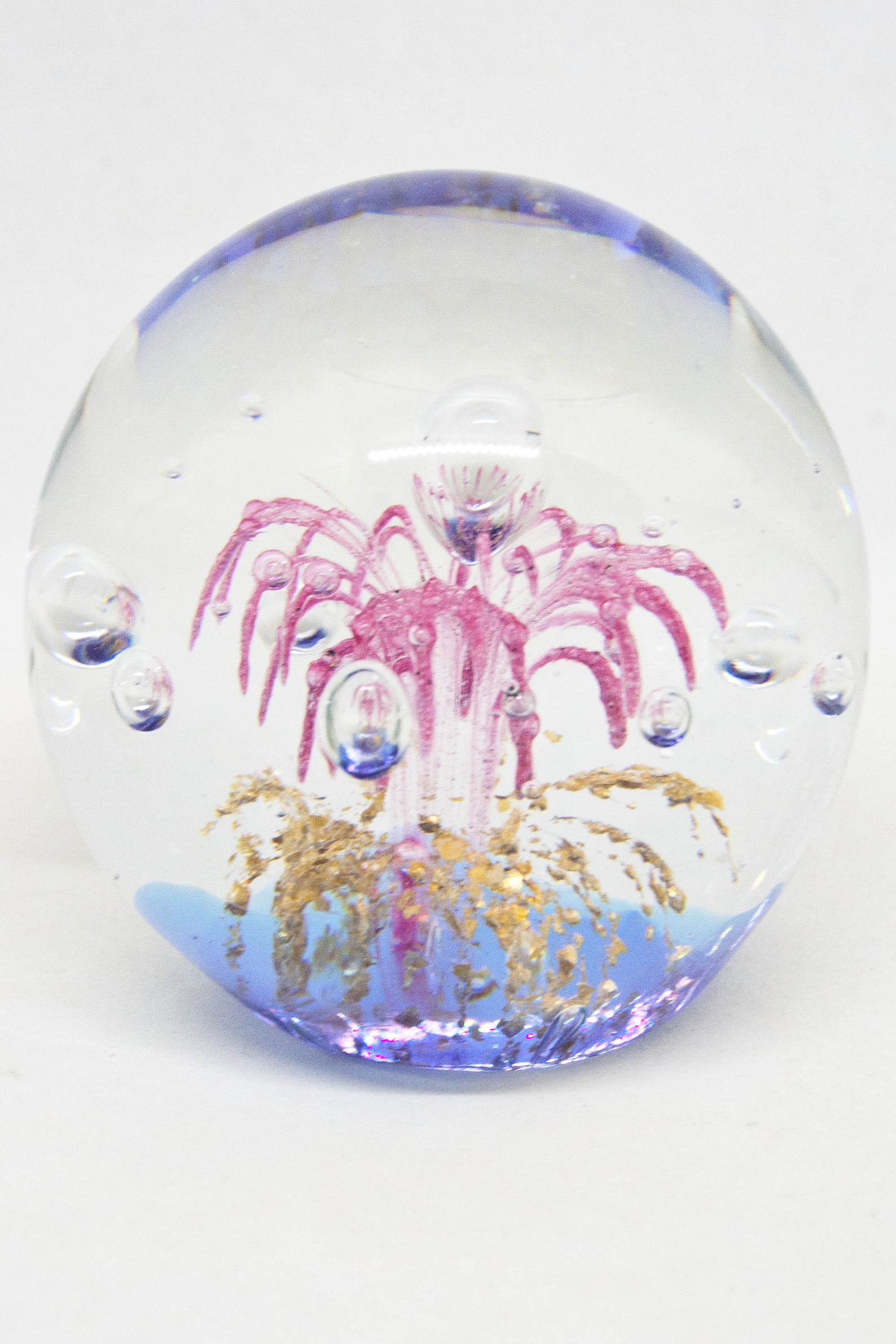 Vintage Glass Sphere Paperweight Blown Glass Globe Ornament | Etsy