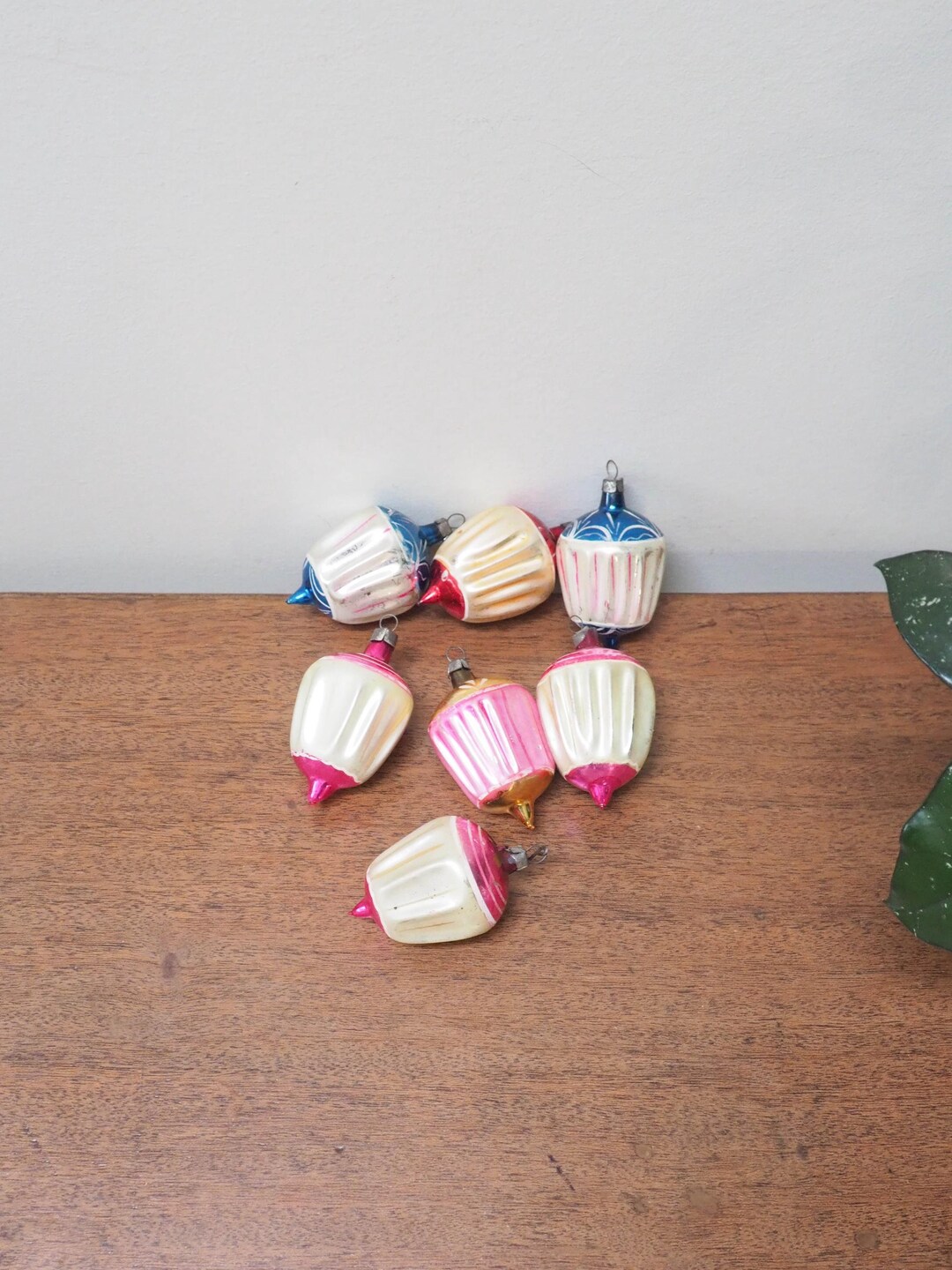 Antique Hand Blown Fluted Mercury Glass Christmas Ornament - Vintage ...