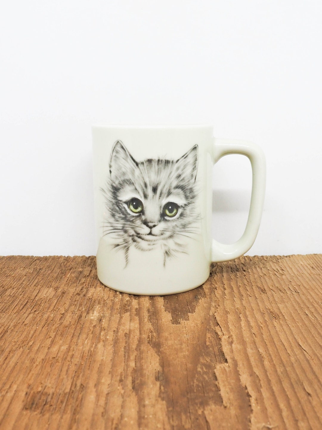 Vintage Otagiri Cat Face Mug - 70s Ceramic Coffee Cup - Etsy