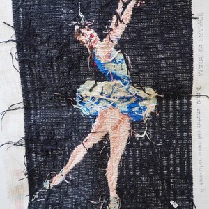 Vtg Finished Ballerina Needlepoint - Vintage Unframed Margot Ballet ...