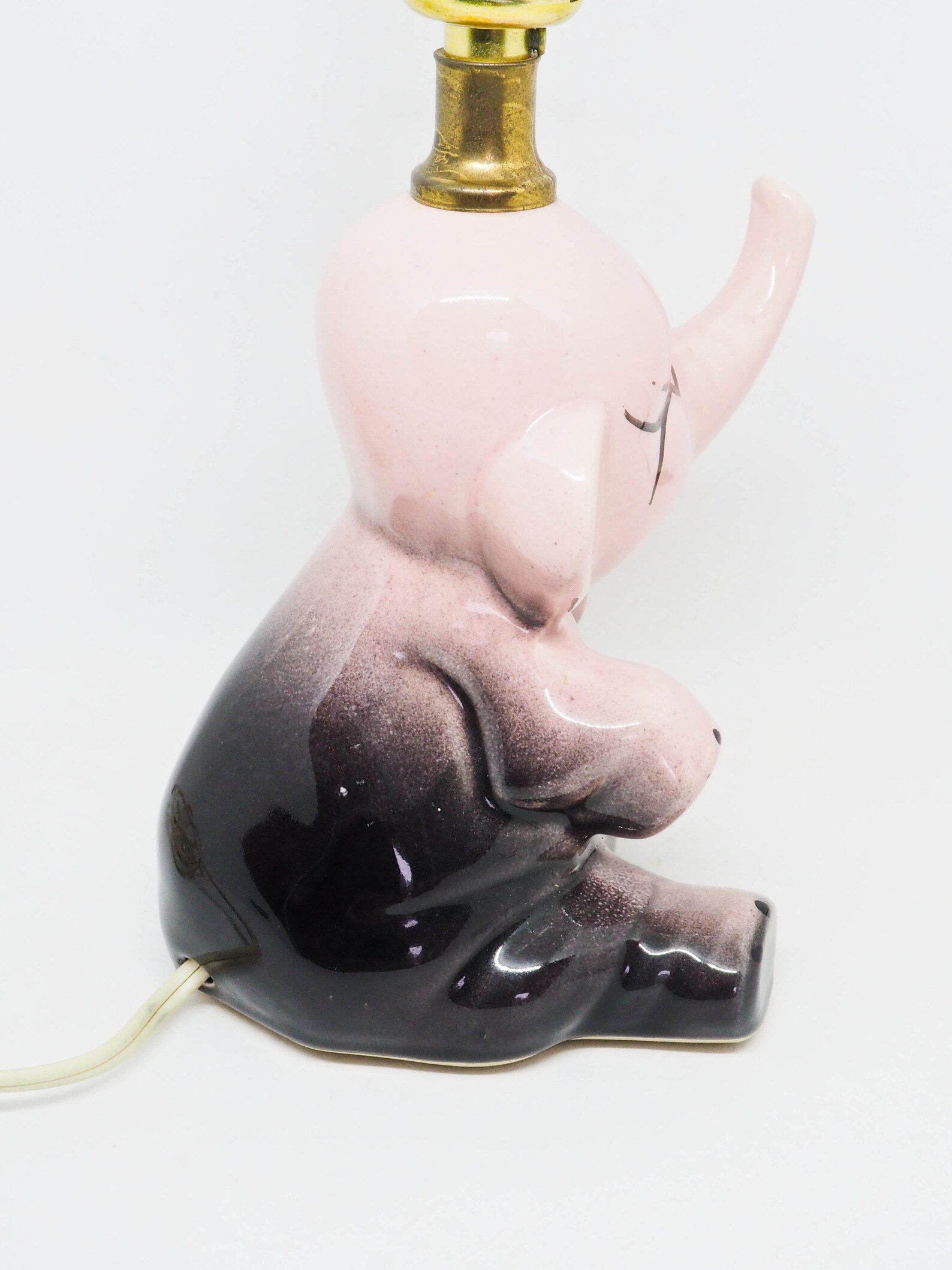 Pink Elephant Lamp Baby Elephant Table Light No Shade | Etsy