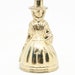 Brass Lady Bell Vtg Brass Bell Antique Brass Figurine Made in England ...