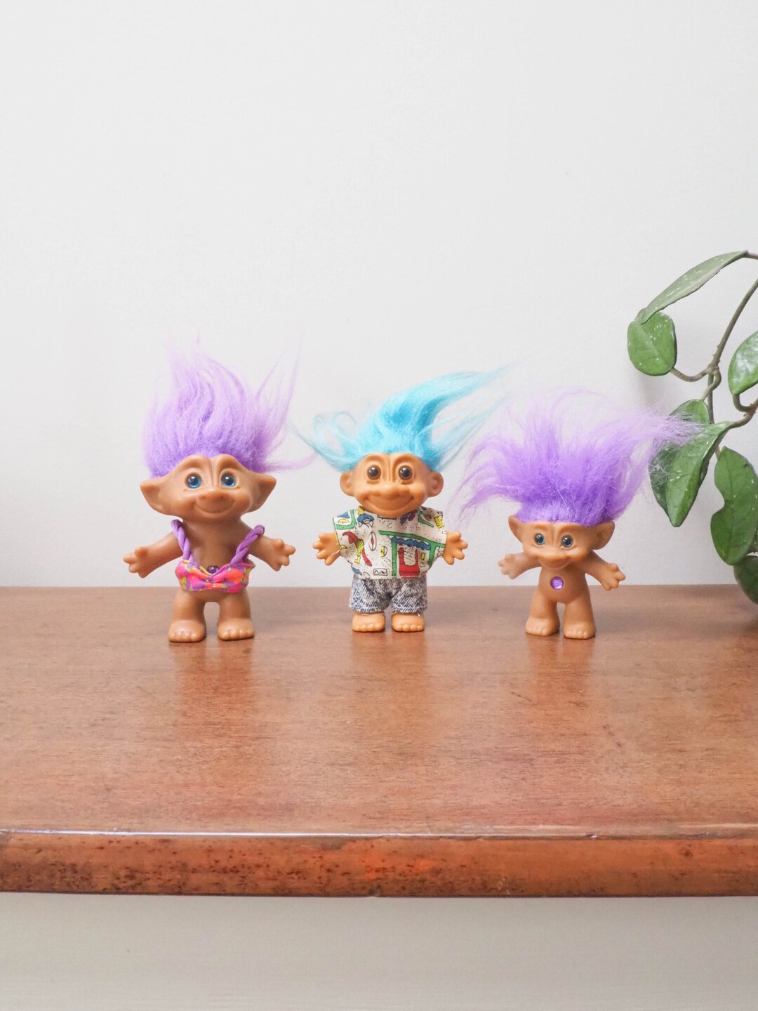 Vtg Troll Doll - YOUR CHOICE - 90s Russ - Ace Novelty Co - Purple Hair ...