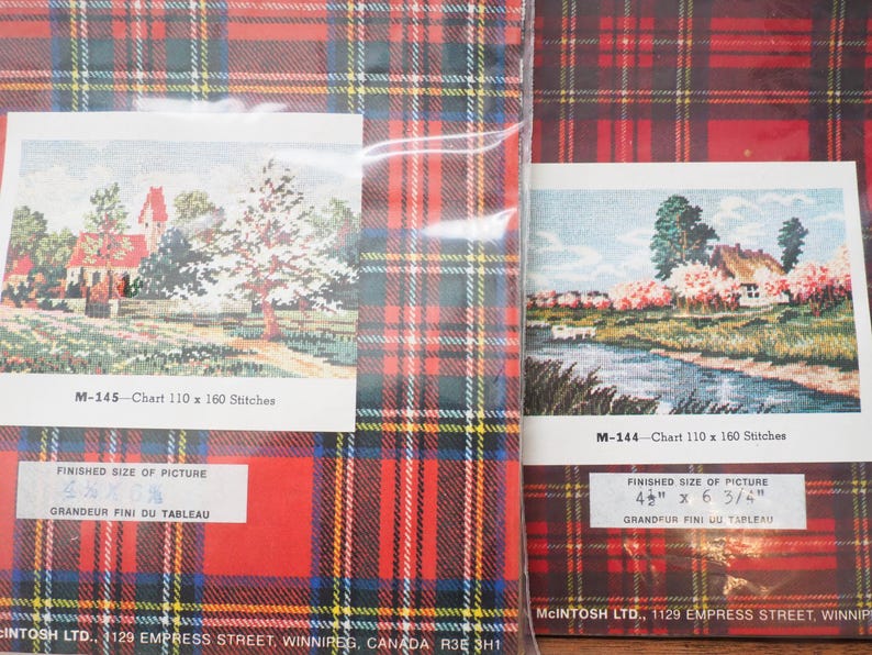 Vtg Jean Mcintosh Needlework Kit - Petit Point - YOUR CHOICE - M-145 M ...