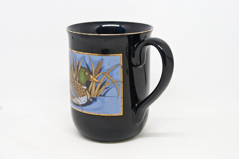 Black Otagiri Duck Mug Mallard Duck Mug 70s Wild Bird Mug - Etsy
