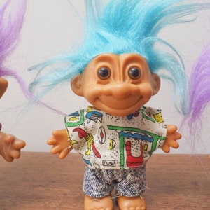 Vtg Troll Doll - YOUR CHOICE - 90s Russ - Ace Novelty Co - Purple Hair ...