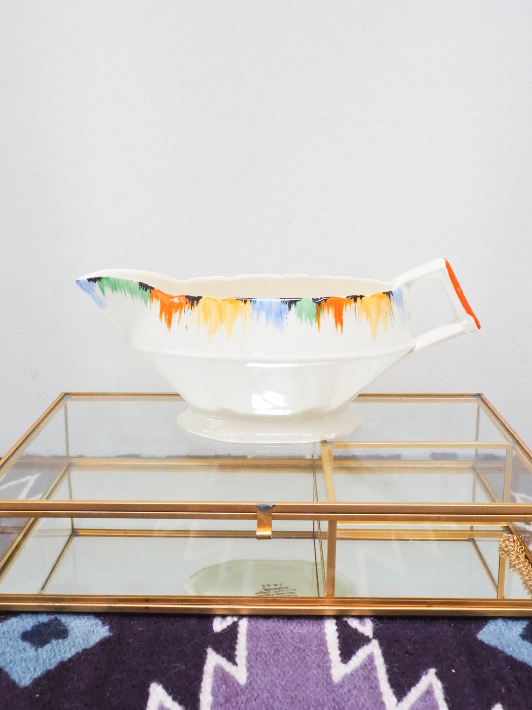 Myott, Son & Co Gravy Boat - Vtg Myott Rainbow Gravy Boat - Vintage ...