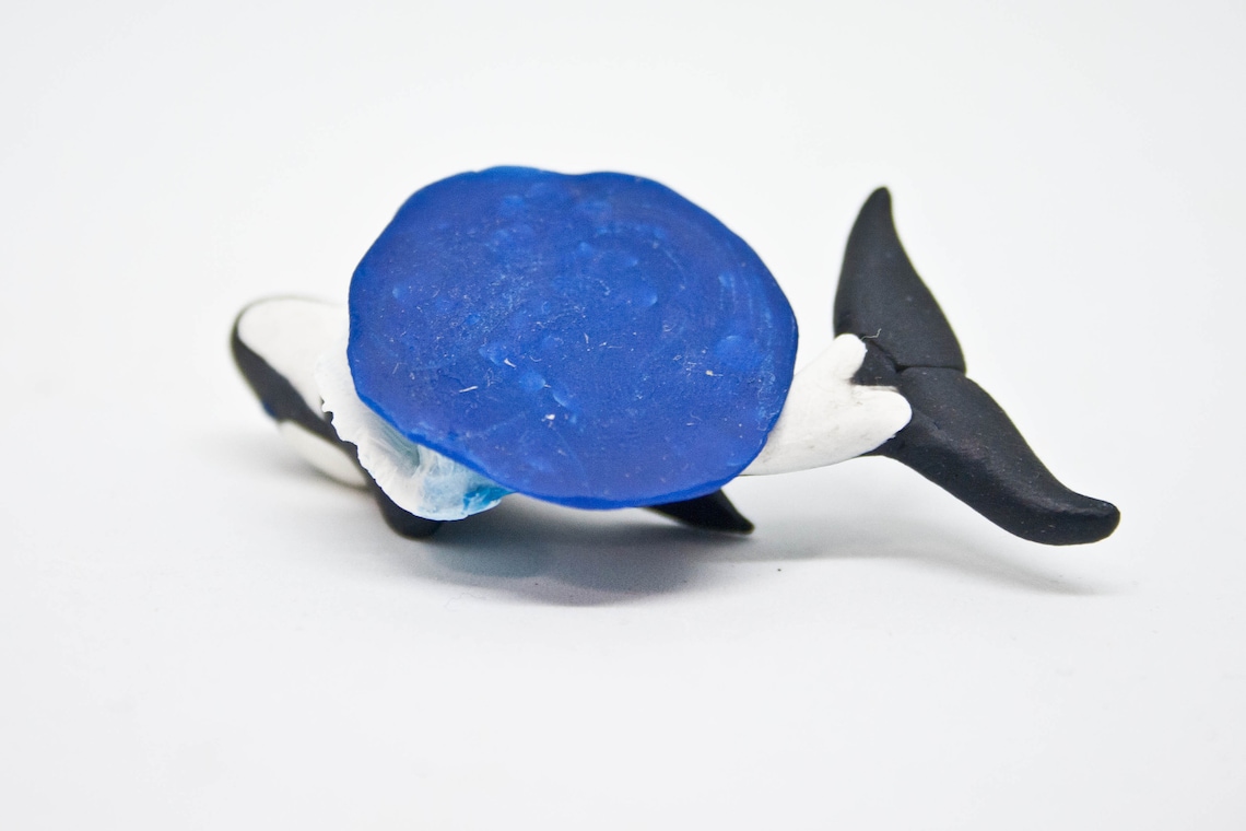 Killer Whale Polymer Clay Figurine Orca Whale 90s FIMO | Etsy