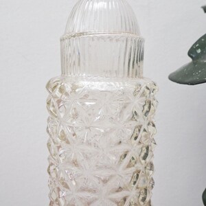 Vtg Clear Glass Torpedo Column Light Cover Clear Bullet Glass Light ...