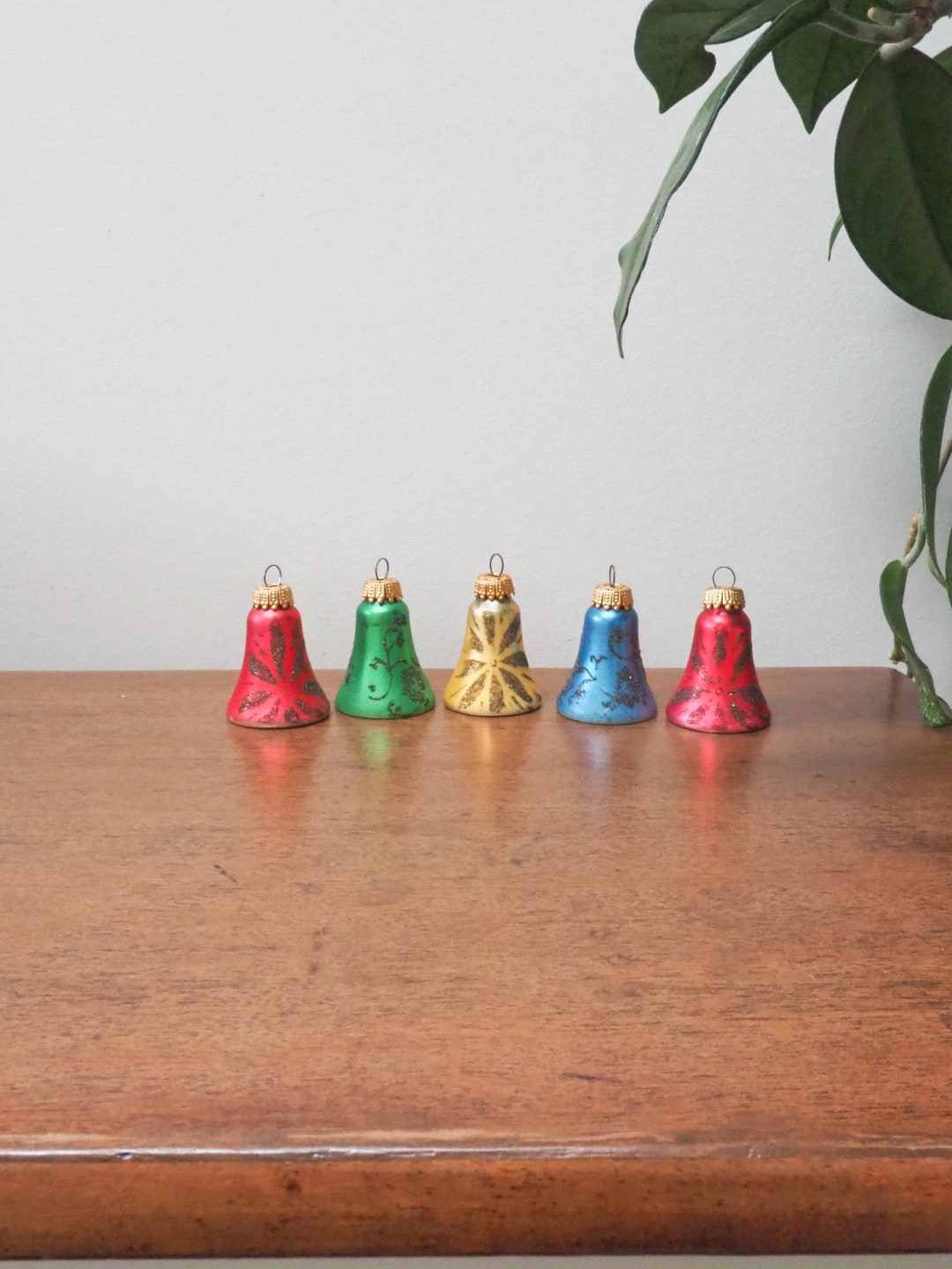 Mercury Glass Bells With Clappers Christmas Ornaments Set of 5 ...