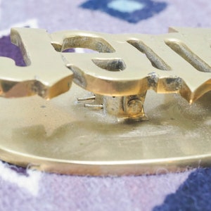 70s Brass Later Clip Vintage Brass Paper Clip 60s Office Decor Vintage ...