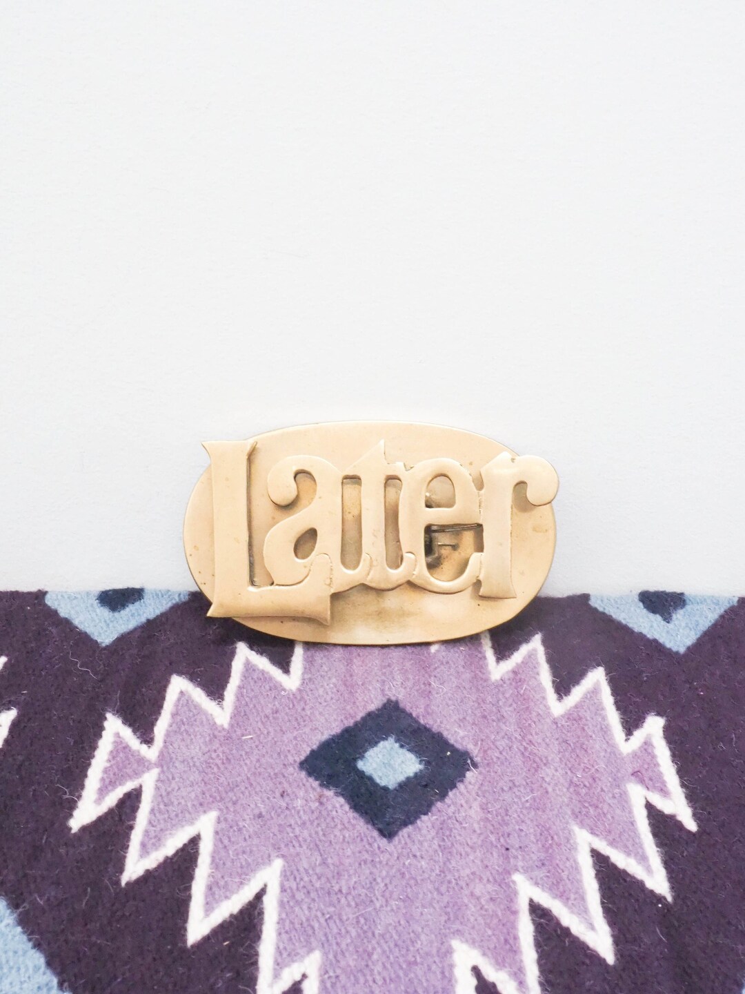 70s Brass Later Clip Vintage Brass Paper Clip 60s Office Decor Vintage ...