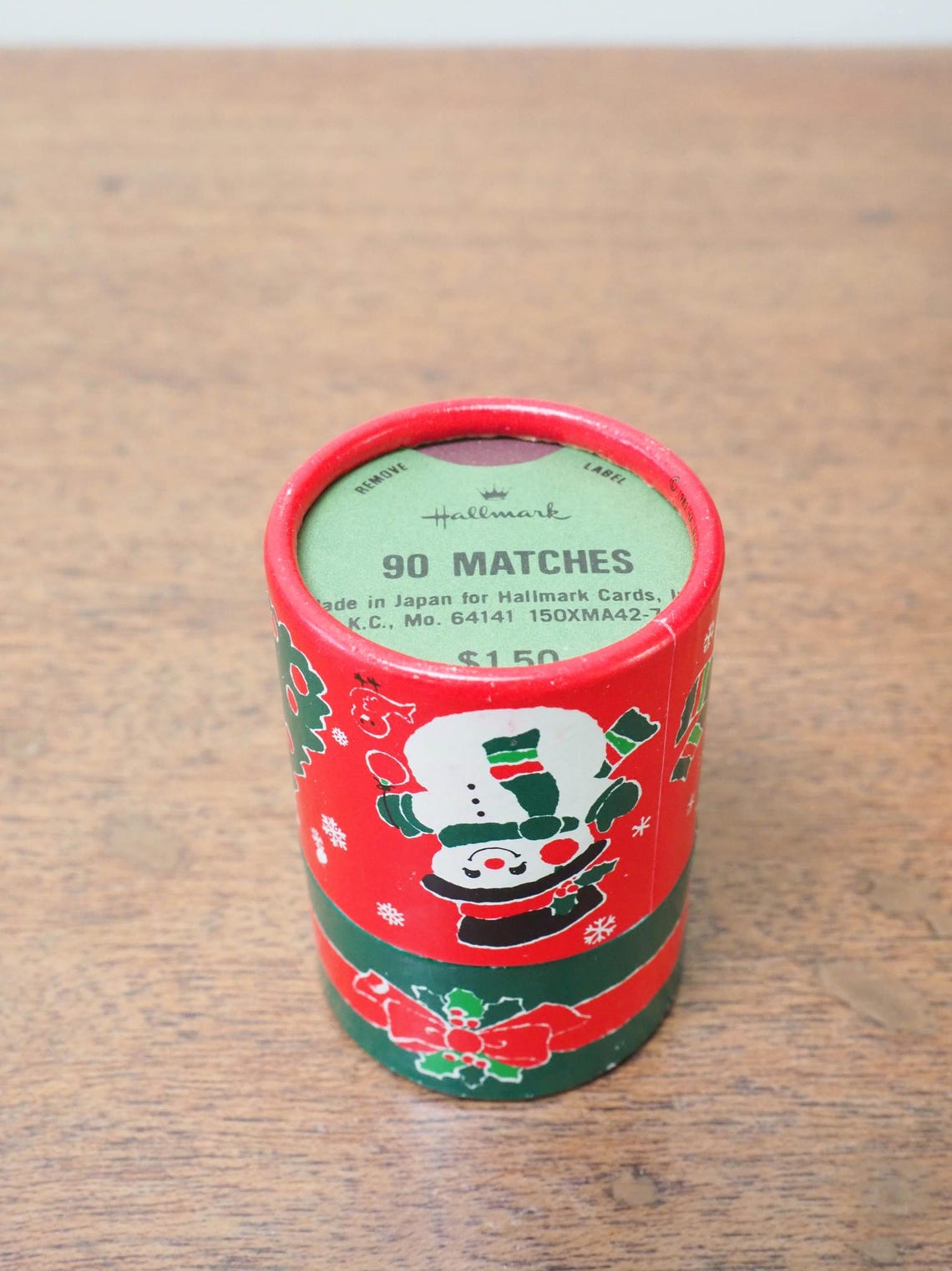 Vtg Christmas Matches and Cardboard Cylander - Vintage Christmas ...