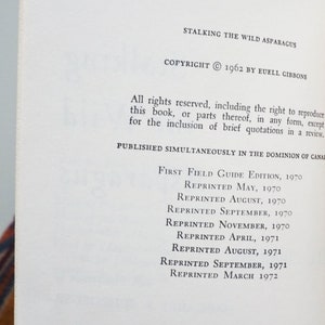 Stalking the Wild Asparagus Euell Gibbons Vtg Foraging Field Guide 1972 ...