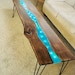 Pictured Table is Sold - Resin River Coffee Table With LED Lighting ...