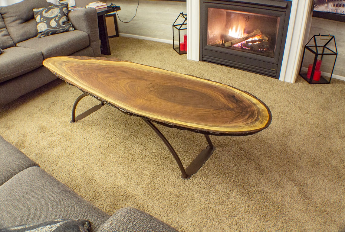 2-SIDED Live-edge Coffee Table. Flip for Satin/gloss Finish Options. - Etsy