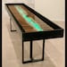 Shuffleboard River Table Live Edge LED Lit Pictured Table Sold, Custom ...