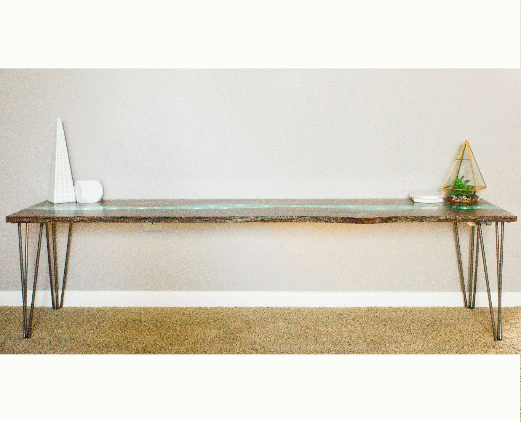 Pictured Table is Sold - Resin River Coffee Table With LED Lighting ...