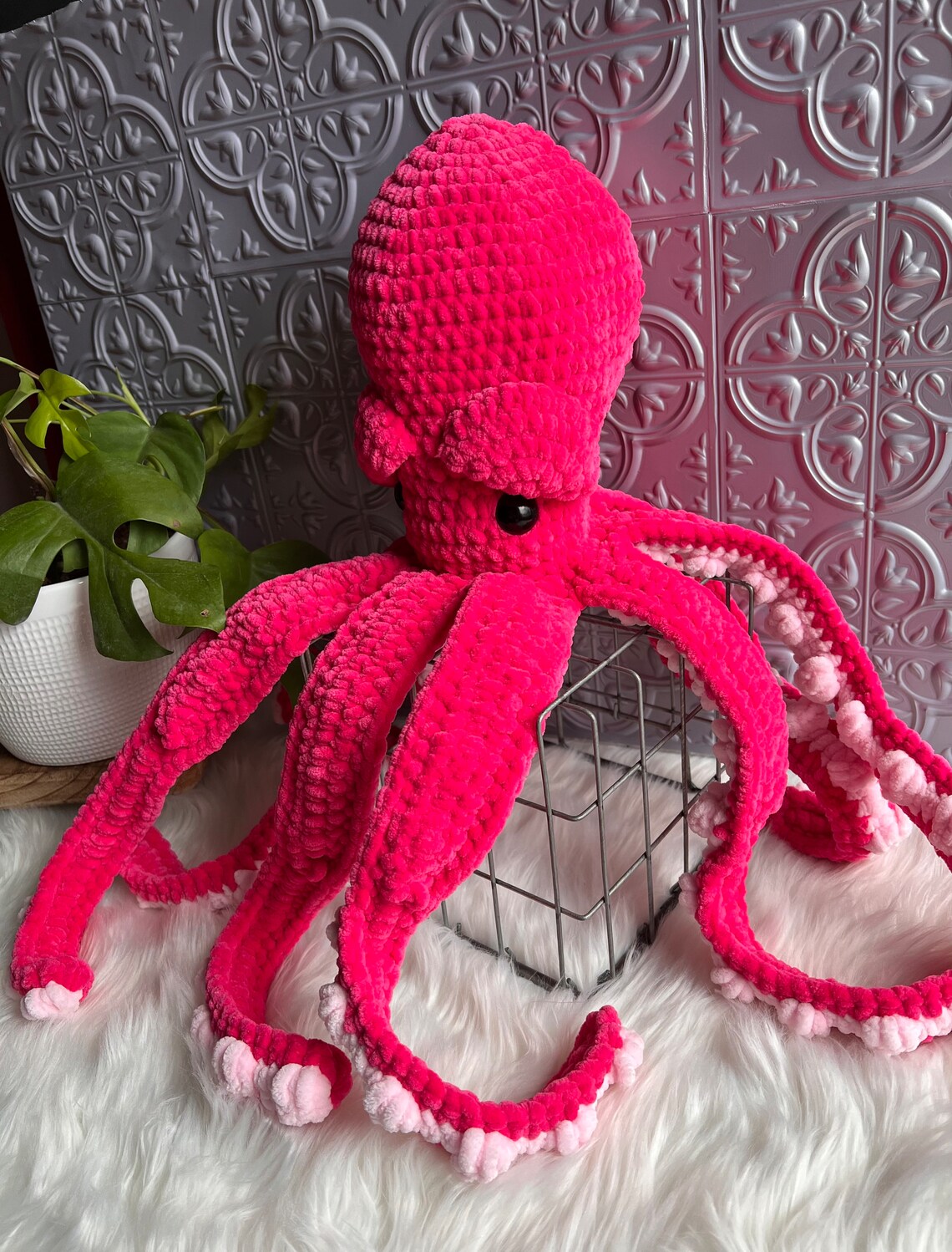Octopus Crochet Plushie Stuffie Ocean Sea Pillow - Etsy