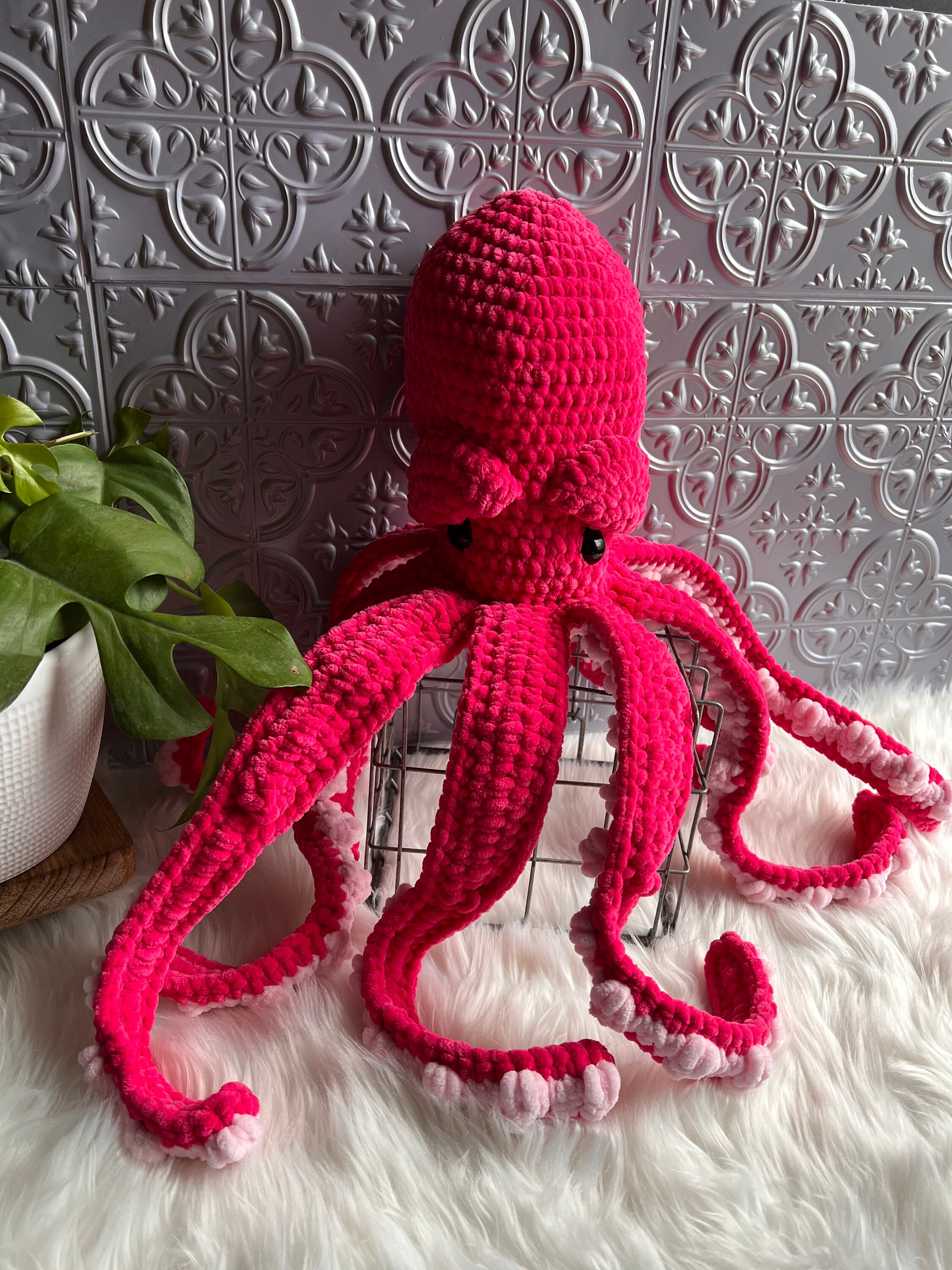 Octopus Crochet Plushie Stuffie Ocean Sea Pillow - Etsy