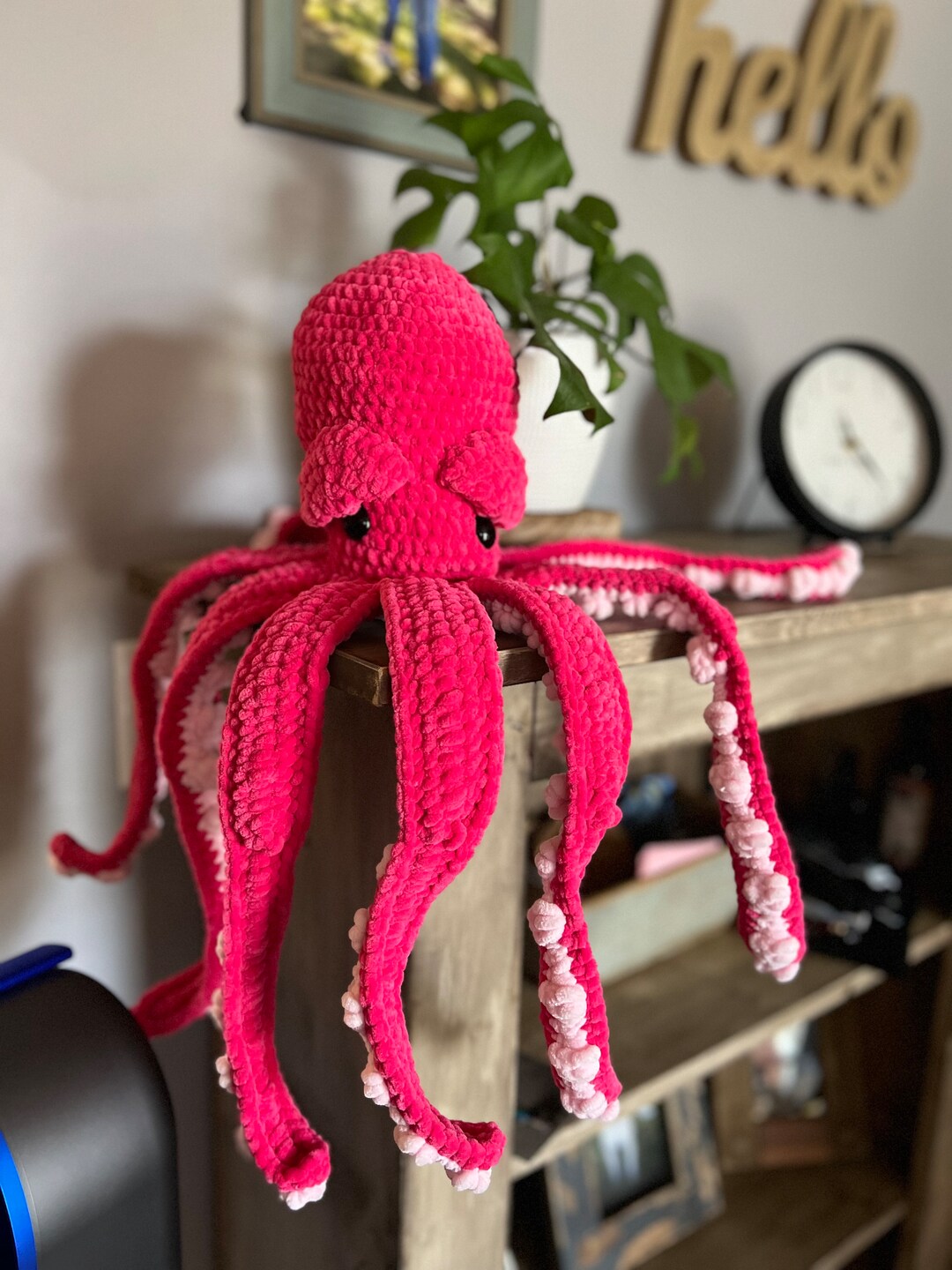 Octopus Crochet Plushie Stuffie Ocean Sea Pillow - Etsy