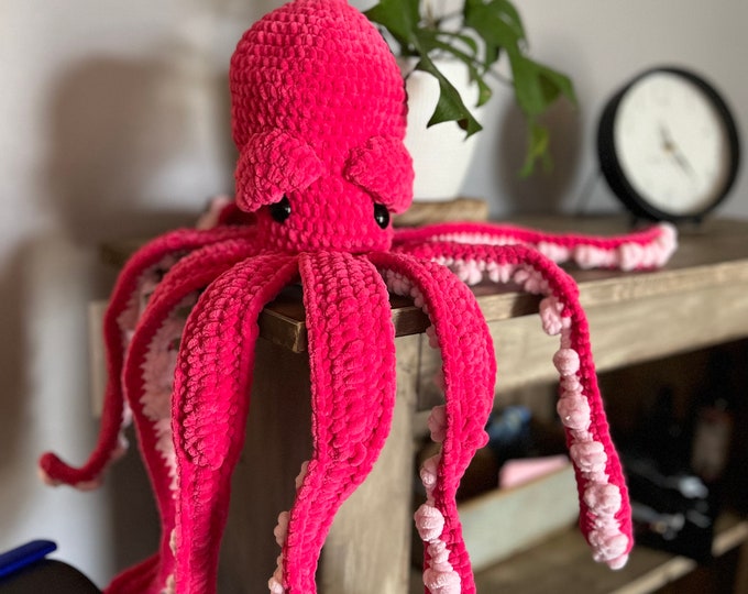 Octopus Crochet Plushie Stuffie Ocean Sea Pillow - Etsy