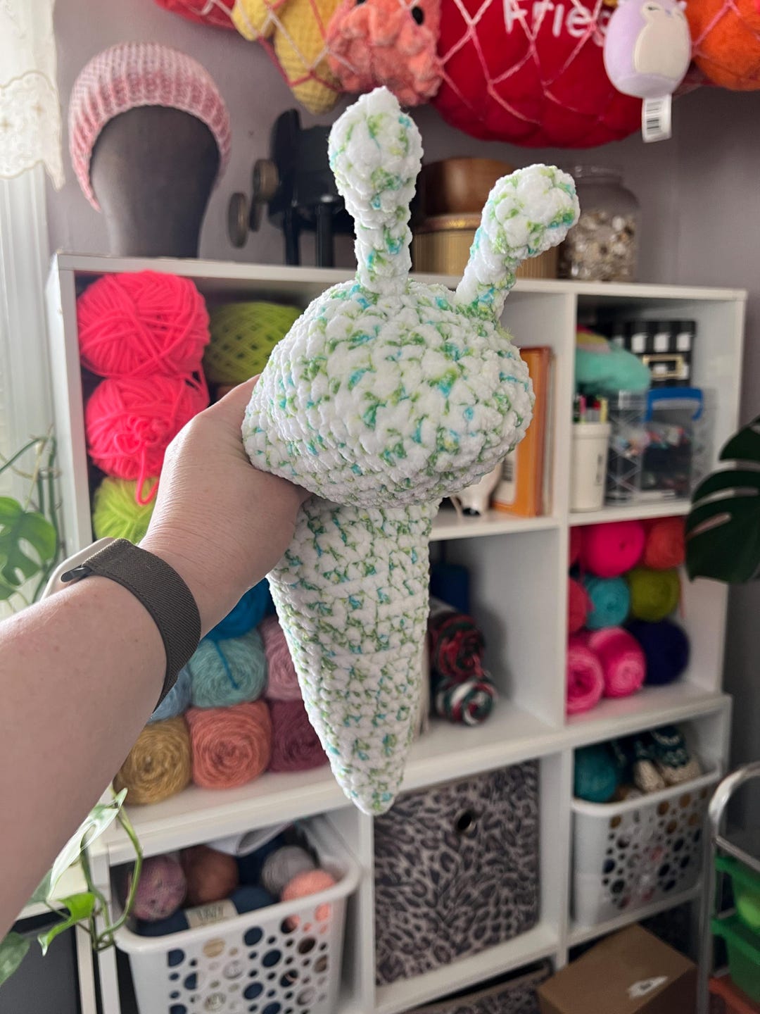 Medium Snuggle Slug Weighted Plushie Comfort Crocheted Cuddler ...