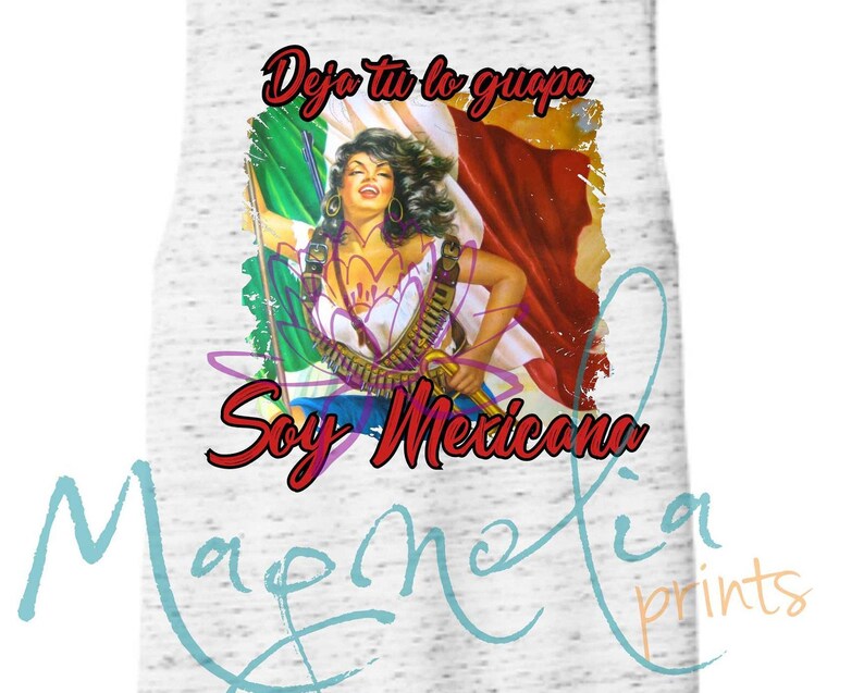 Tshirt Marble White Grey Deja Tu Lo Guapa Soy Mexicana - Etsy