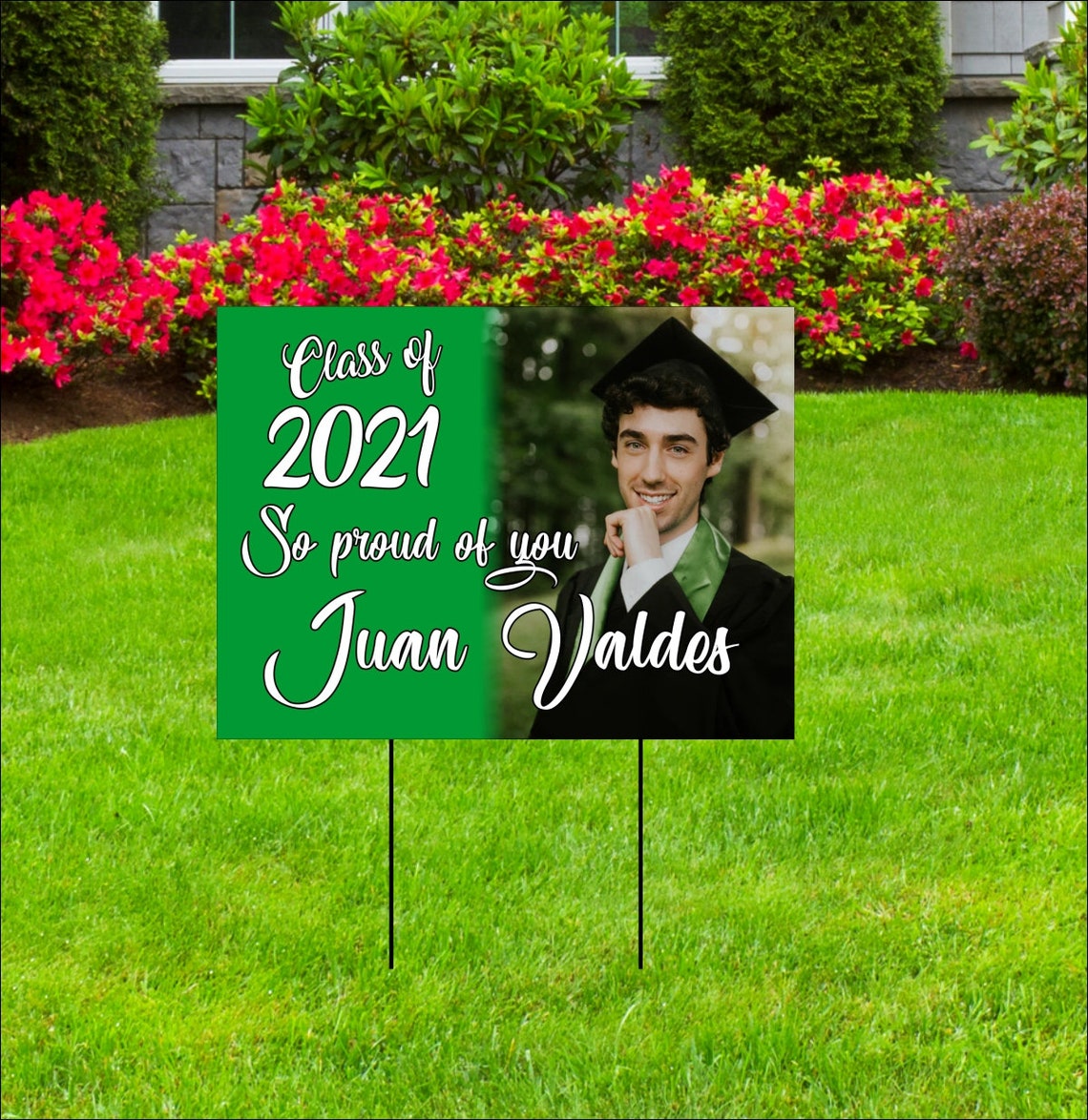 Custom Graduation Yard Sign 18x 24 With H Stake / | Etsy