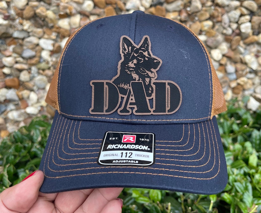 Custom Hat / German Shepherd Dad / Last Name / Engraved / Laser ...
