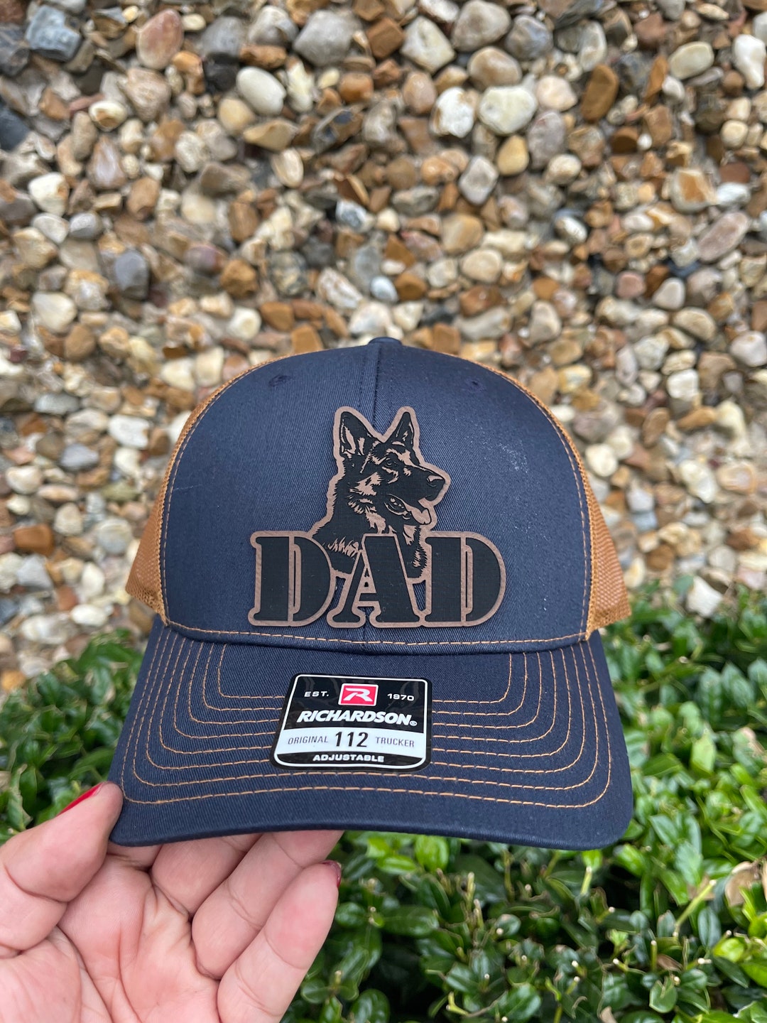 Custom Hat / German Shepherd Dad Name / Engraved / Laser Engraving ...