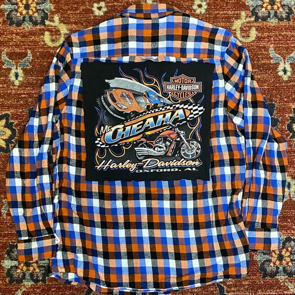 Harley Davidson Flannel - Etsy