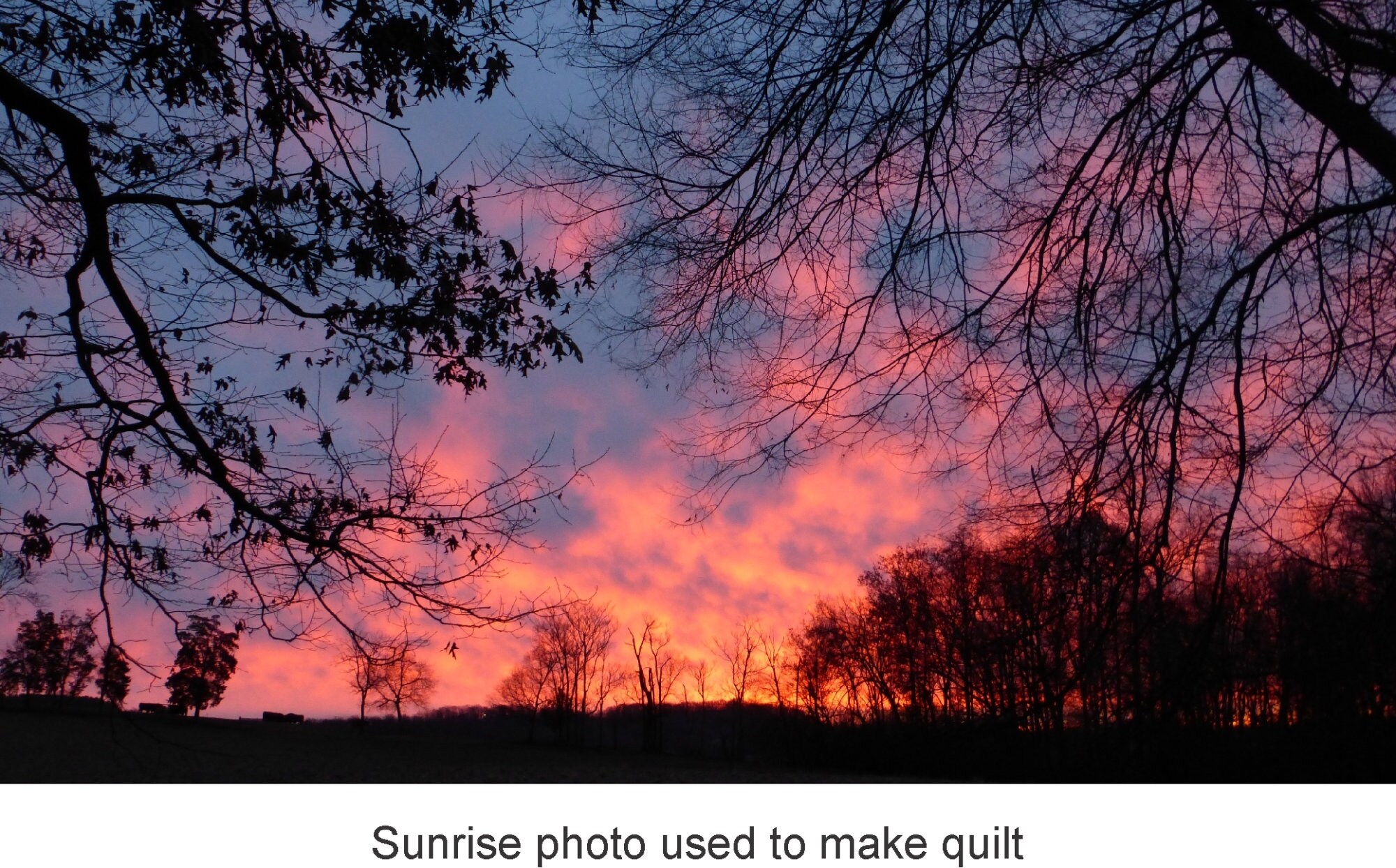 Large Sunrise/sunset Quilt Kit 58" Square Quilt - a 40" Square (small ...