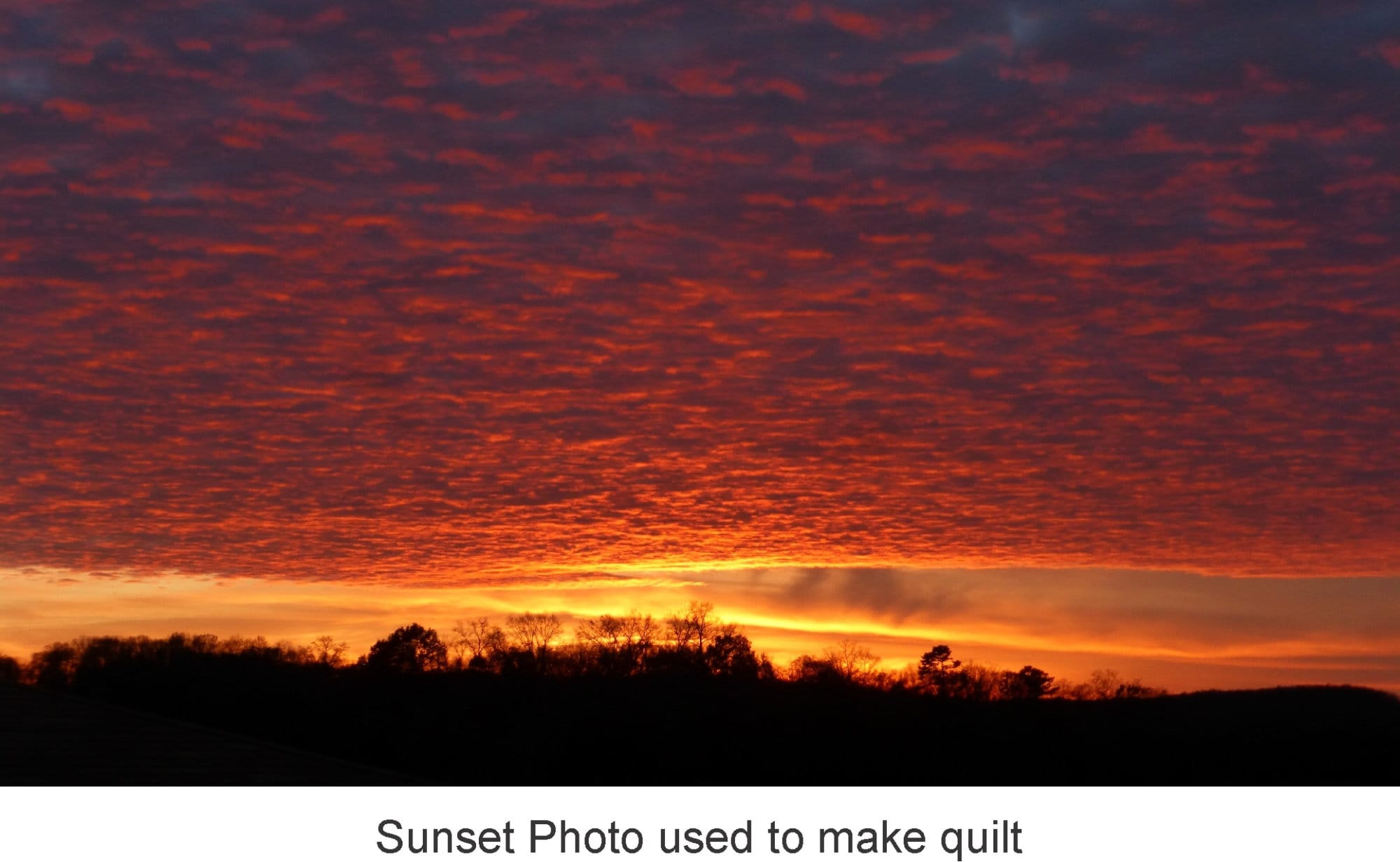 Large Sunrise/sunset Quilt Kit 58" Square Quilt - a 40" Square (small ...