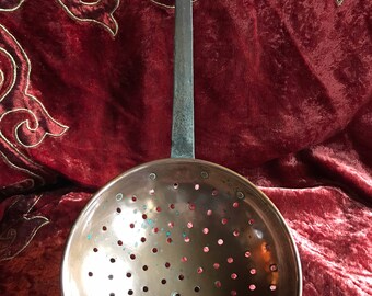 Antique Iron Strainer - Etsy
