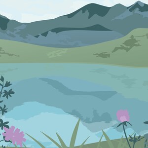 Snowdonia National Park, Wales Vintage Travel Poster (A3, A4 Art Print ...