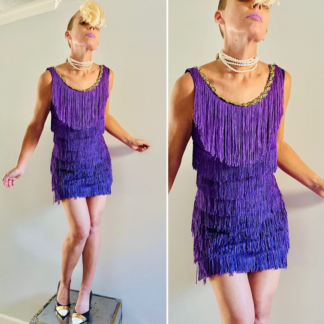 Vintage Fringe Flapper Dress Flapper Costume - Etsy