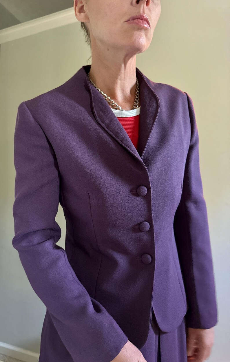 Vintage Wool Suit| 70s Wool Suit |business Skirt| Vintage Secretary ...