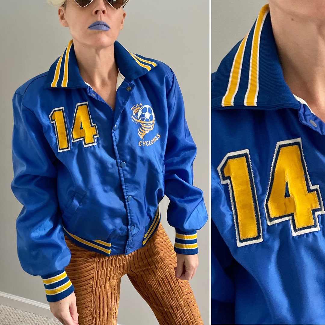 Vintage Varsity Jacket Monogram Varsity Jacket Green and Yellow Varsity ...