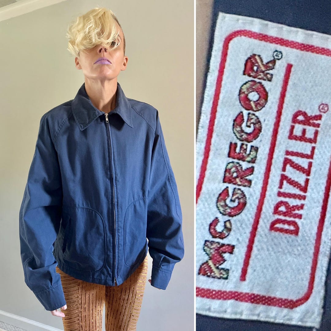Vintage Mcgregor Drizzler Mechanic Jacket | Cotton Mechanic Coat | Navy ...