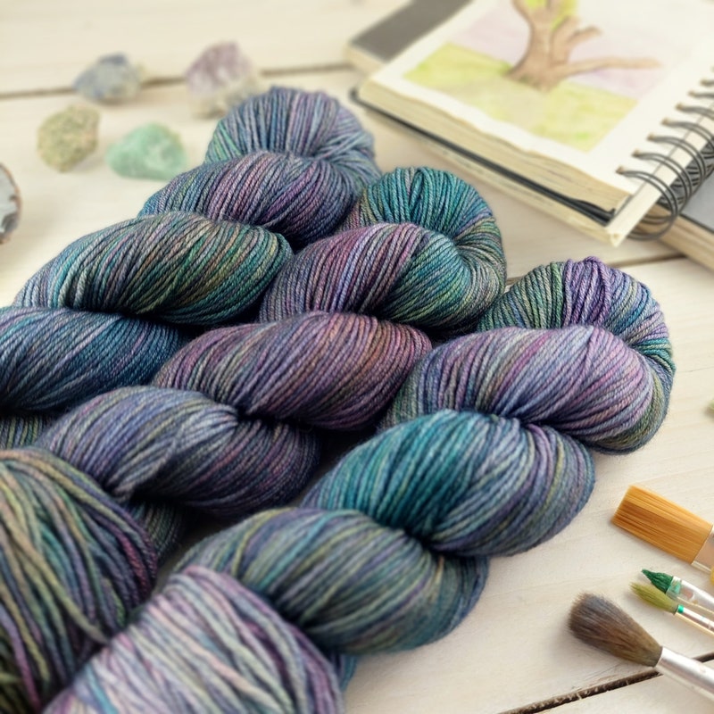 Hand Dyed Dk Yarn - Etsy