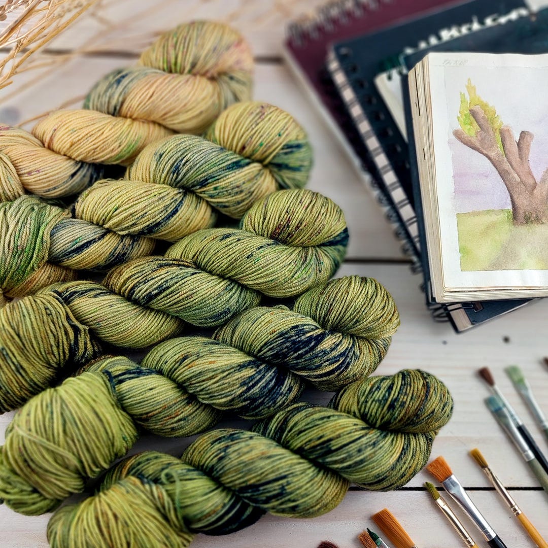 OLIVE Hand Dyed Yarn Fade Set (more Yarn Bases Available) - Etsy