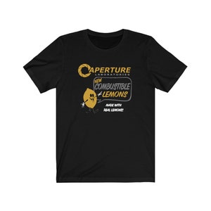 Aperture Combustible Lemons Portal Inspired Unisex Jersey Short Sleeve ...