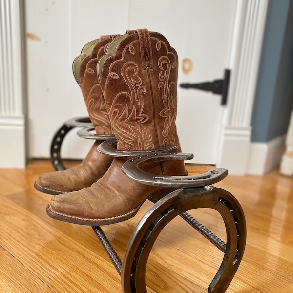 Horseshoe Boot Rack - Etsy
