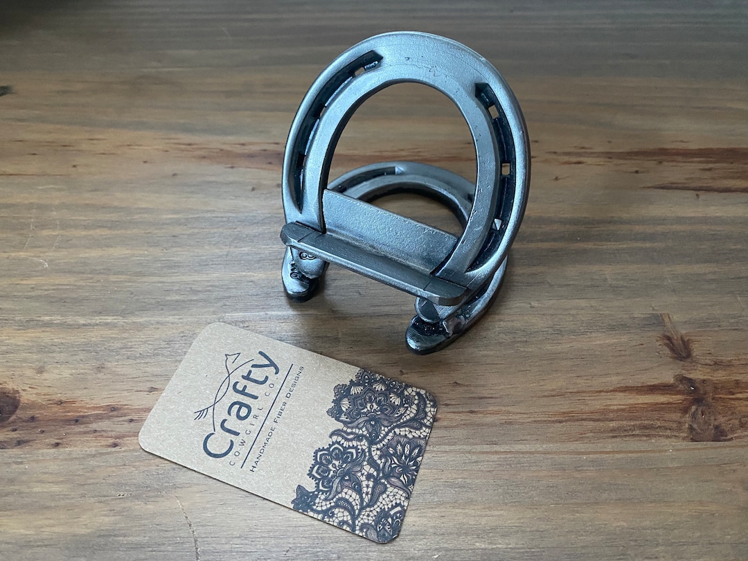 Horseshoe Business Card, Phone Holder - Etsy