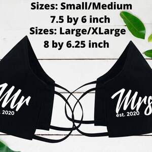 MRS MR Face Mask Custom Wedding Face Masks for Couples Groom | Etsy