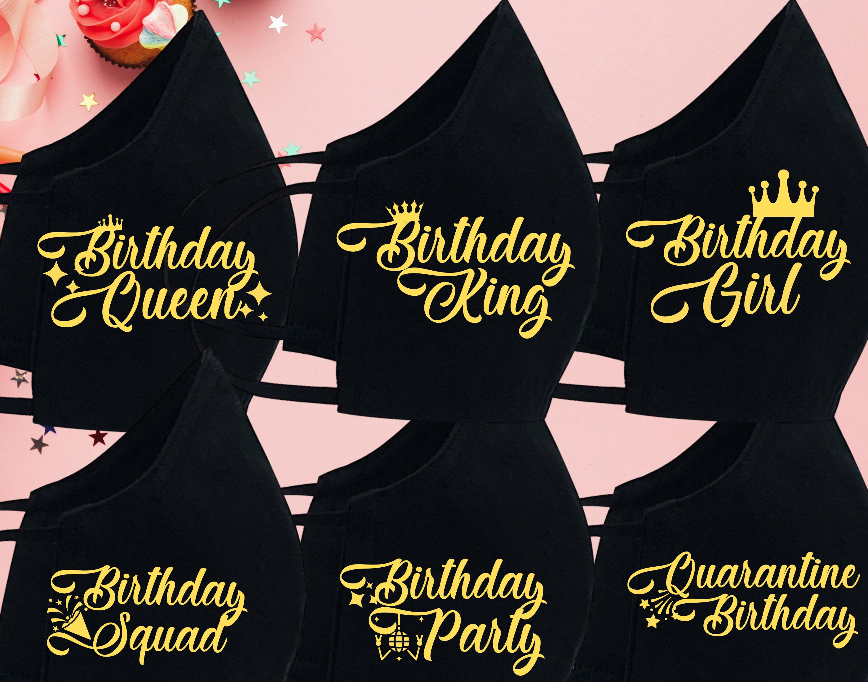 Happy Birthday Face Mask Birthday Mask for Women and Men - Etsy