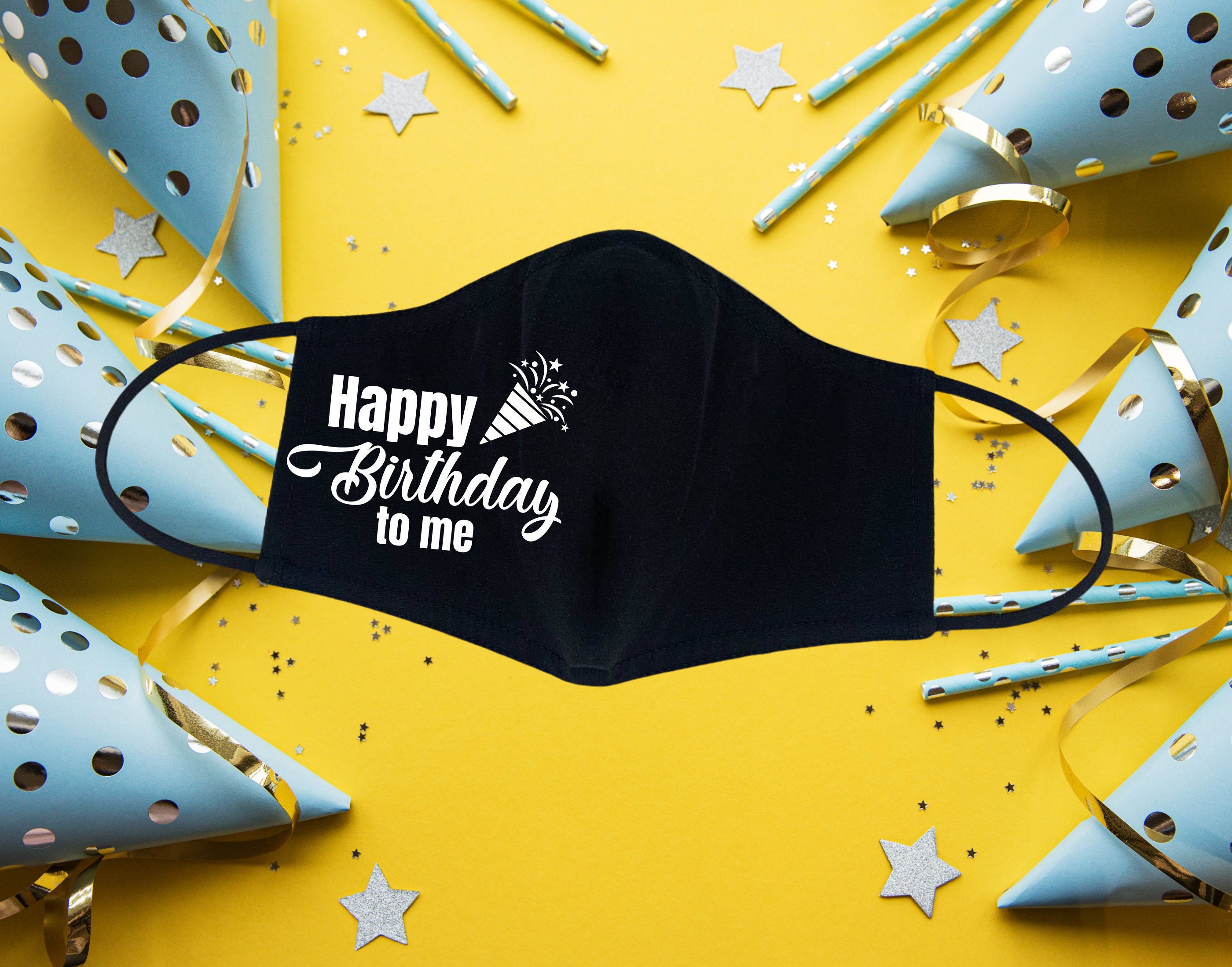 Happy Birthday Face Mask Birthday Mask for Women and Men - Etsy